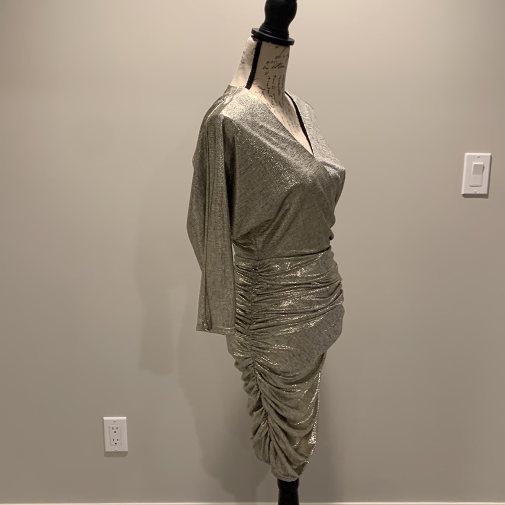 Alice And Olivia Metallic Gold/Silver Dress - Gem